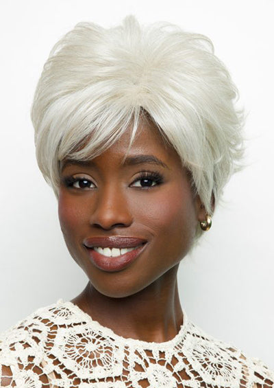 The Orchid Short Silver & Choppy Style Wigs - WigWarehouse.com