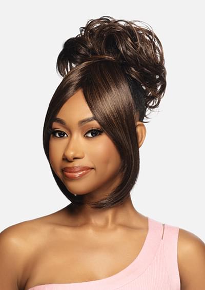 Bang and Bun | Messy Bun with Bang - Wig Warehouse