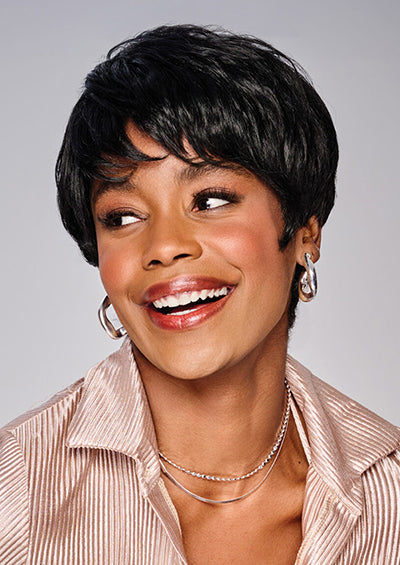Kim Kimble NIA Wigs | Short, Wavy Boy Cut Wigs - WigWarehouse.com