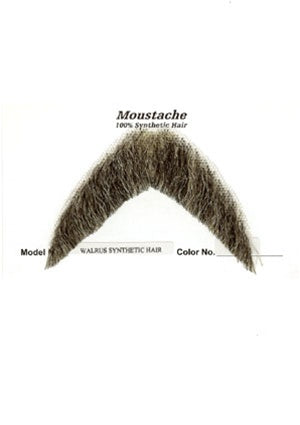 WigWarehouse.com offers hand-made synthetic hair moustaches.